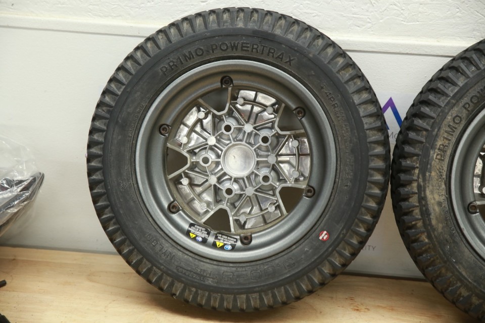 PAIR FLAT-FREE 14" x 3" Drive Wheels Tires - Quantum Q6 Edge 2.0 J4 ...