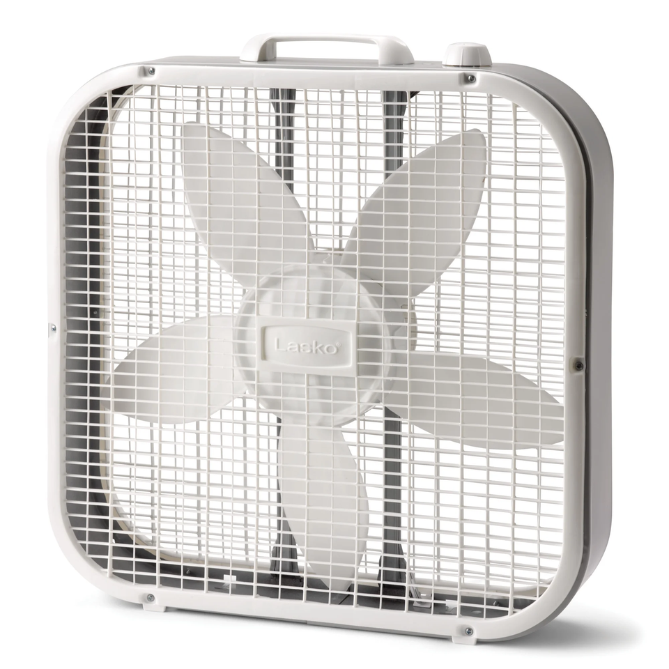 20" Classic Box Fan with Weather-Resistant Motor, 3 Speeds, 22.5" H ...