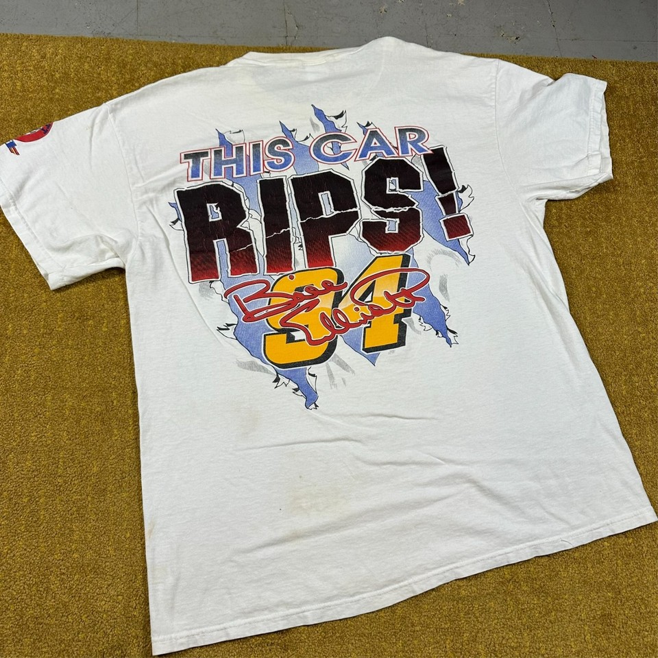 VINTAGE Bill Elliott Shirt Mens X Large McDonalds Big Print 90s XL Y2K ...