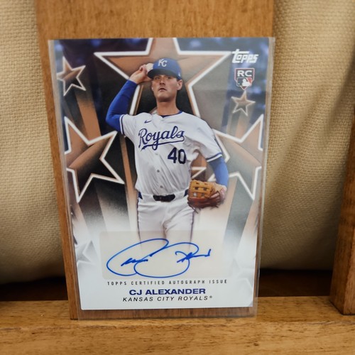 2025 TOPPS SERIES 1 CJ ALEXANDER BASEBALL STARS Gold AUTO RC Numbered ...