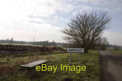 Photo 6x4 Bench next to dung heap, Waresley, Cambridgeshire Waresley ...