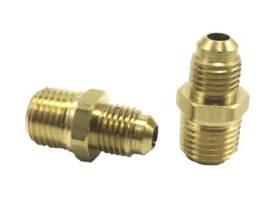Test Cock Adapters Brass 1/4” Male NPT x 1/4” Flare Backflow Adapter 2 ...