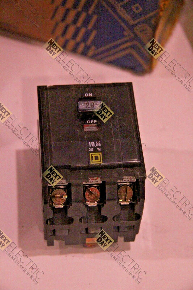 Square D, QO320, Q0320, 3 Phase 20 Amp 20a 3p 3 Pole 240v Breaker Snap ...