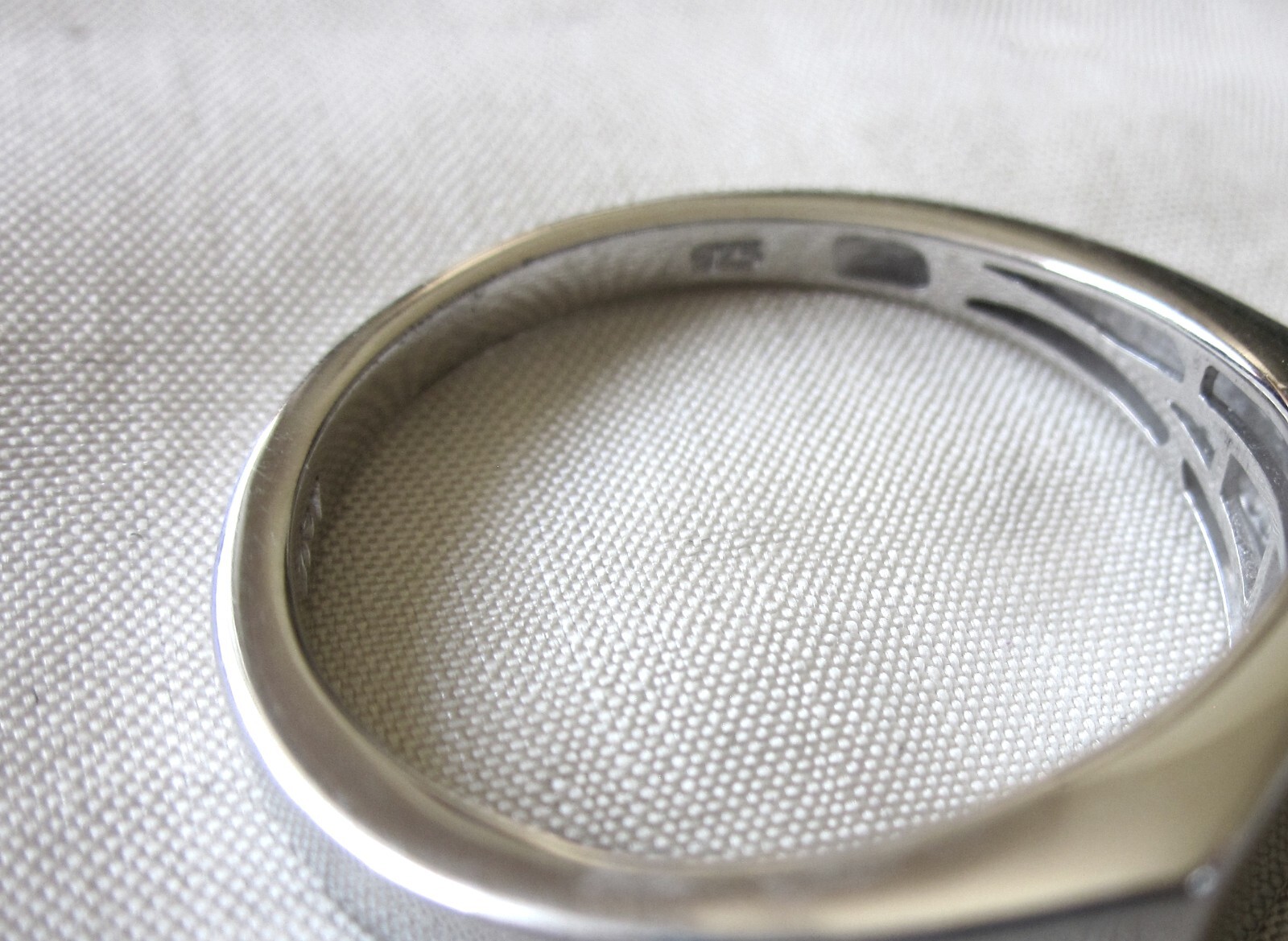 Genuine Diamond Ring / size 13 / 925 Sterling Silver / 0.05 ct 4.6g | eBay