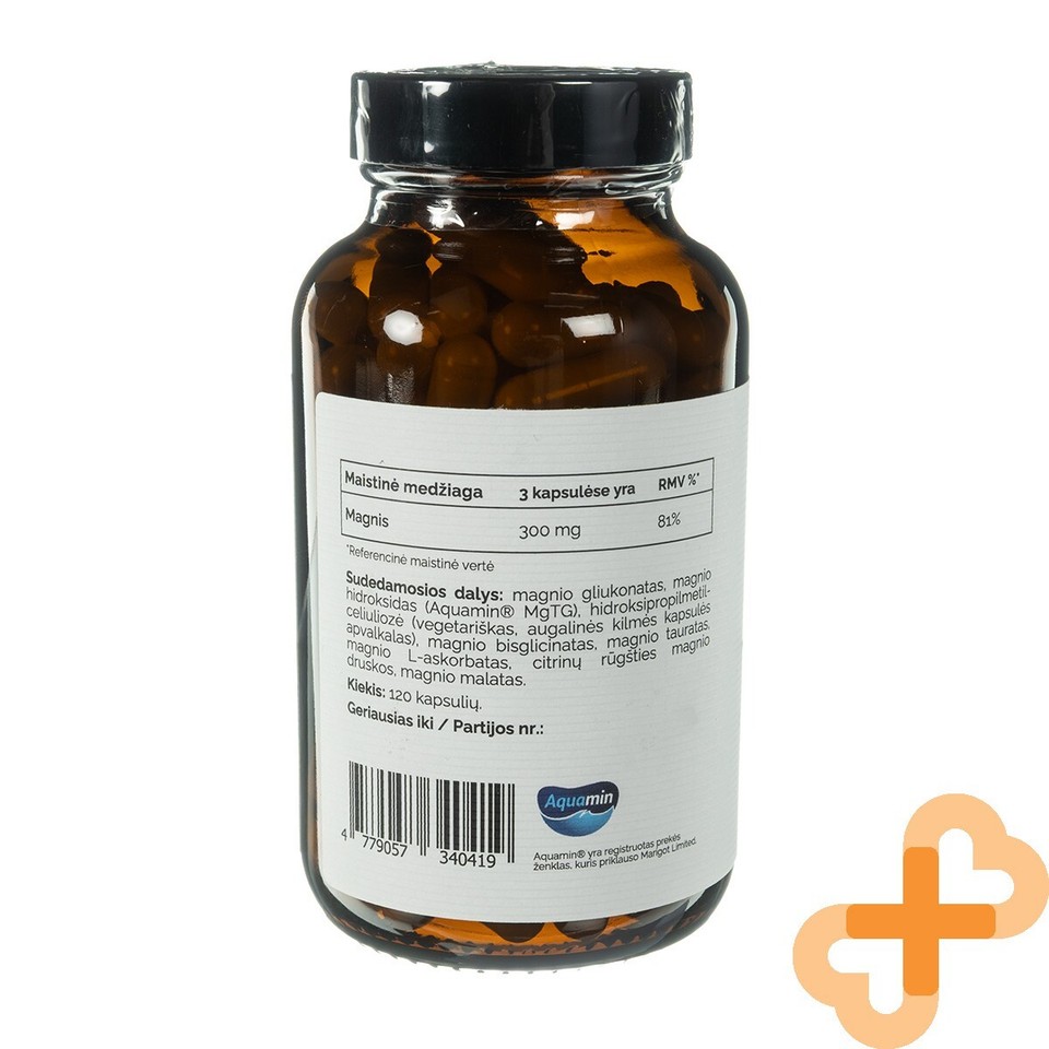 AVEL Magnesium Complex 120 Capsules Nervous System Muscle Function ...