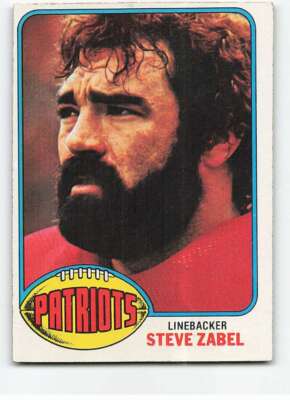 1976 Topps #188 Steve Zabel EX Excellent Patriots 116261 | eBay