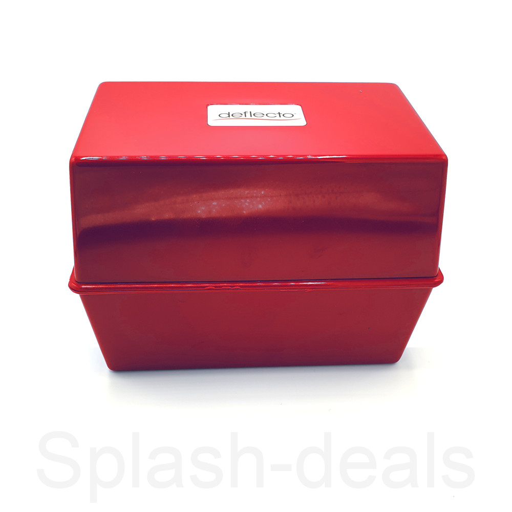 Index Card Box Record Card Boxes Deflecto - | Grelly UK
