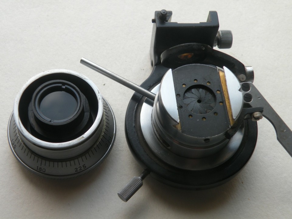 LOMO POL Condenser w/ top lenses A-0,22 A-0,85 A-1,25 polarizing ...