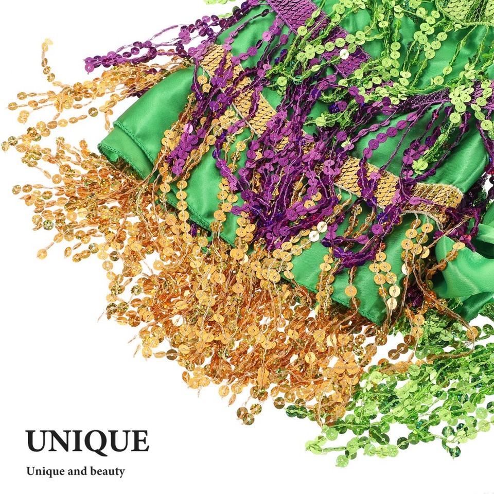 Festival Outfit Metallic Sequin Top Belly Dancing Outfits for Women ...