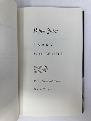 Poppa John by Larry Woiwode First 1st Edition VG HC 1981 | eBay