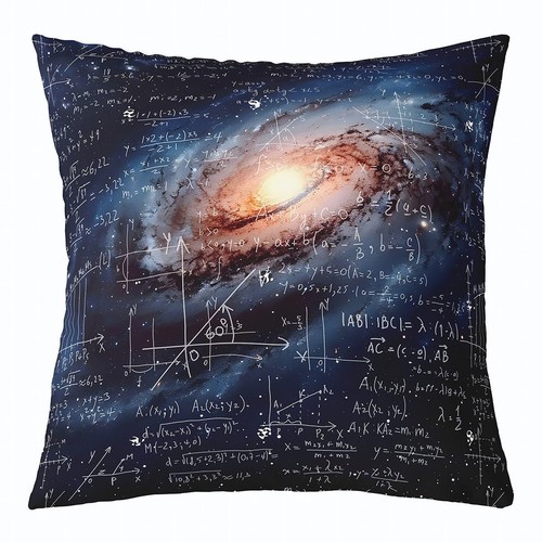Math Equation Throw Pillow Covers 16"x16" 1Pcs Outer Space Galaxy ...