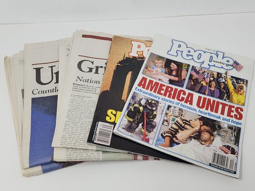Lot of 2 Magazines Sept 11 2001 People Sept 24 & Oct 1 Plus Local ...