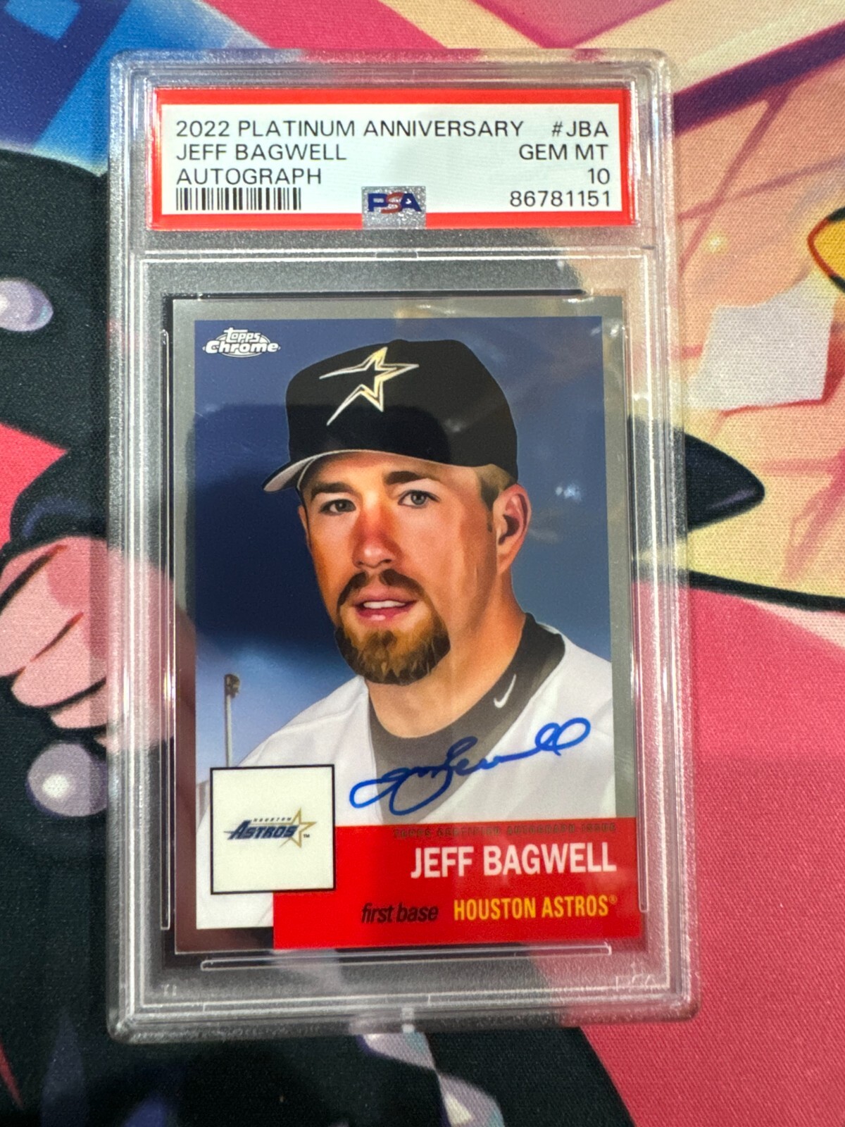 2022 Topps Chrome Platinum Autograph Jeff Bagwell #JBA PSA10 Astros | eBay