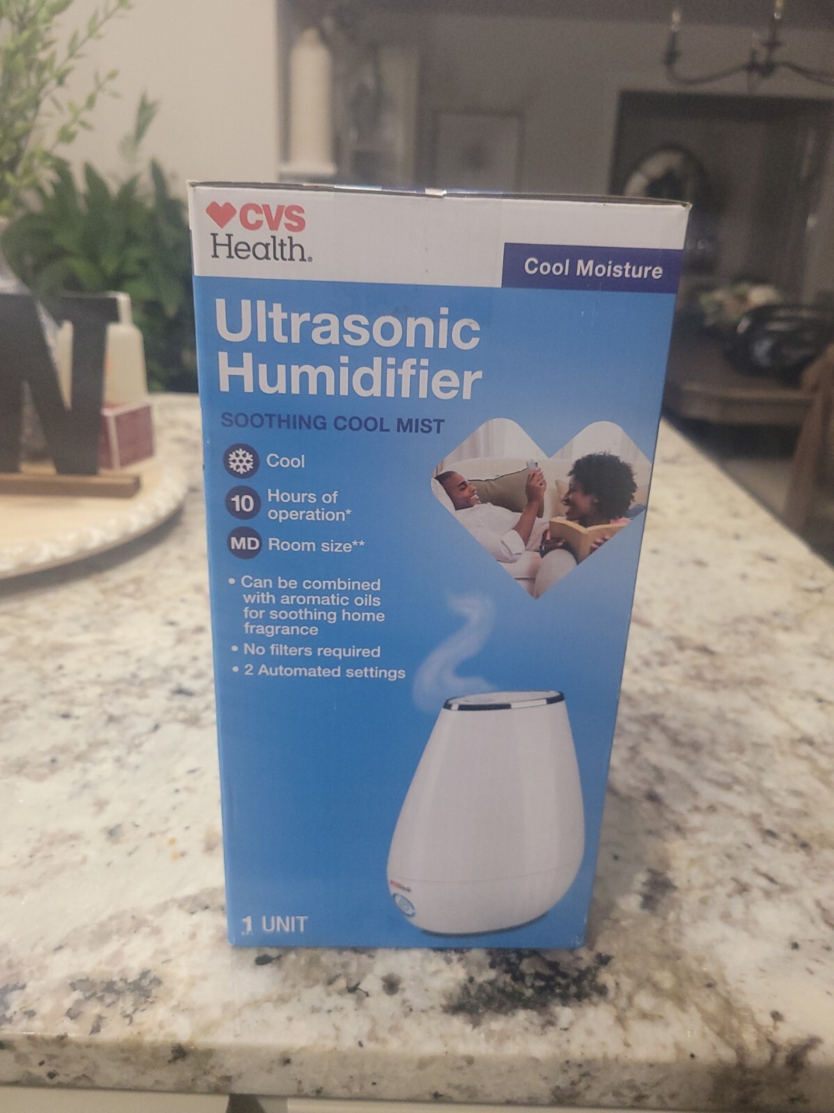 CVS Health Ultrasonic Cool Mist Humidifier No Filters Required White ...