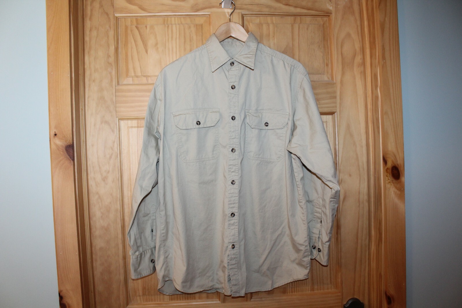 Merrill & Forbes Men's Tan Long Sleeve Button Up Shirt - L | eBay