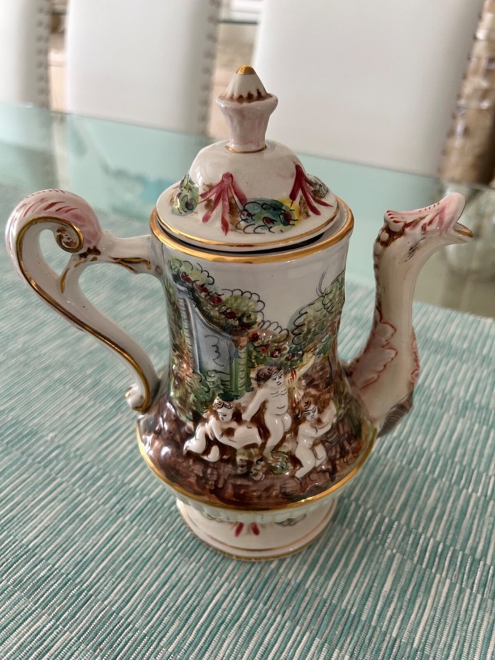 capodimonte italian antique 23 piece tea/coffee set | eBay
