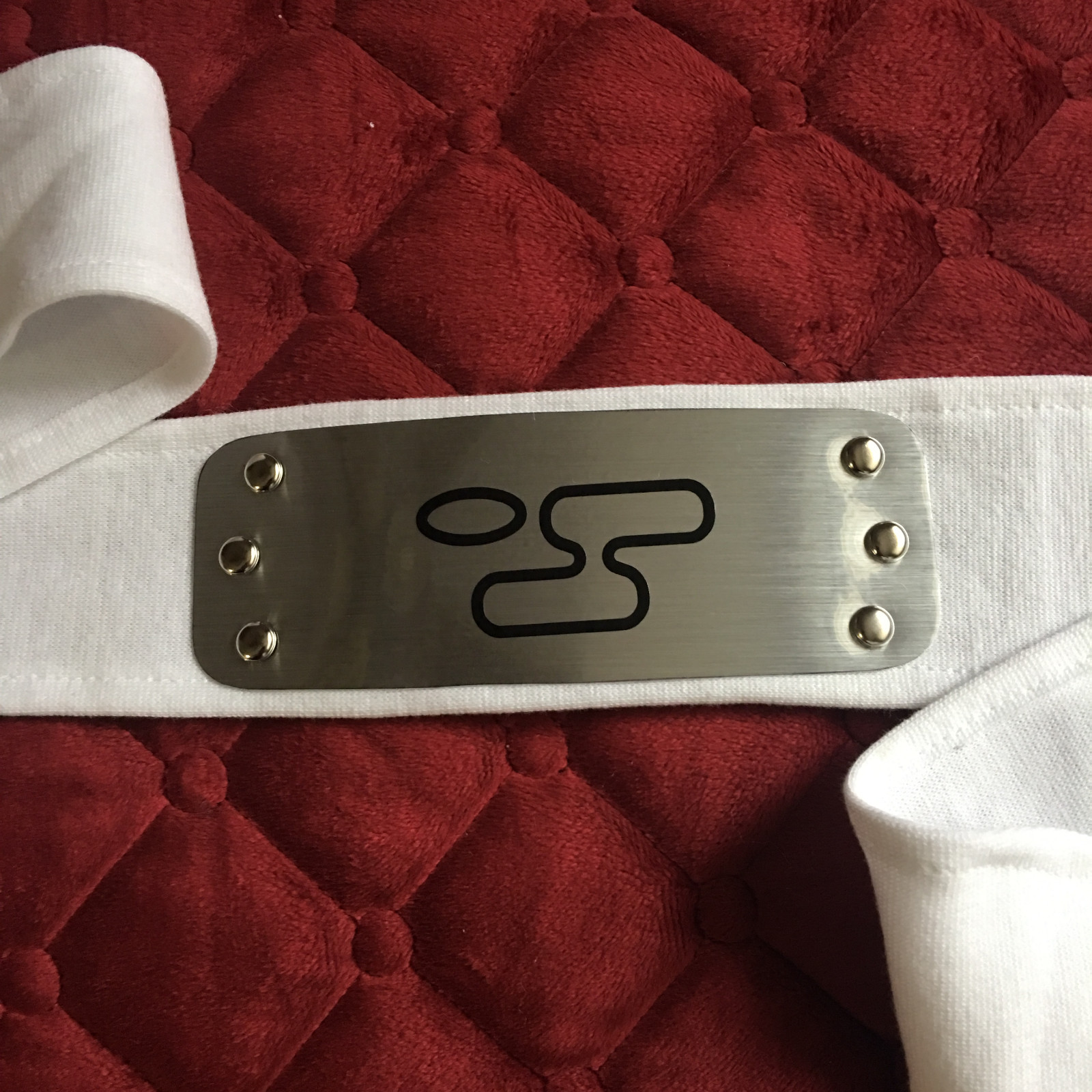 KILLER BEE HEADBAND White Forehead Protector looks like Naruto Cosplay ...