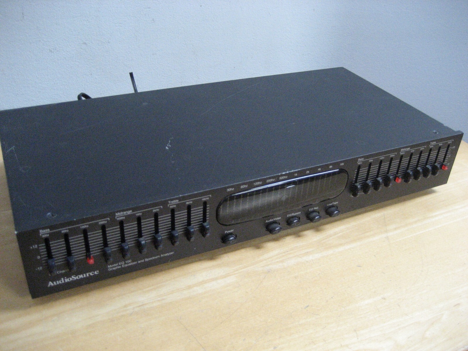 AudioSource EQ-100 Stereo Graphic Equalizer *Untested* *Powers On* | eBay