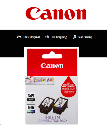 Genuine Canon PG645/646 Black/Color Ink Cartridge for MX496 TS3160 ...