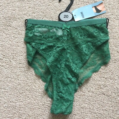 M&S Size 20 Pretty Lace Miami Knickers Green Lacy Sexy | eBay UK