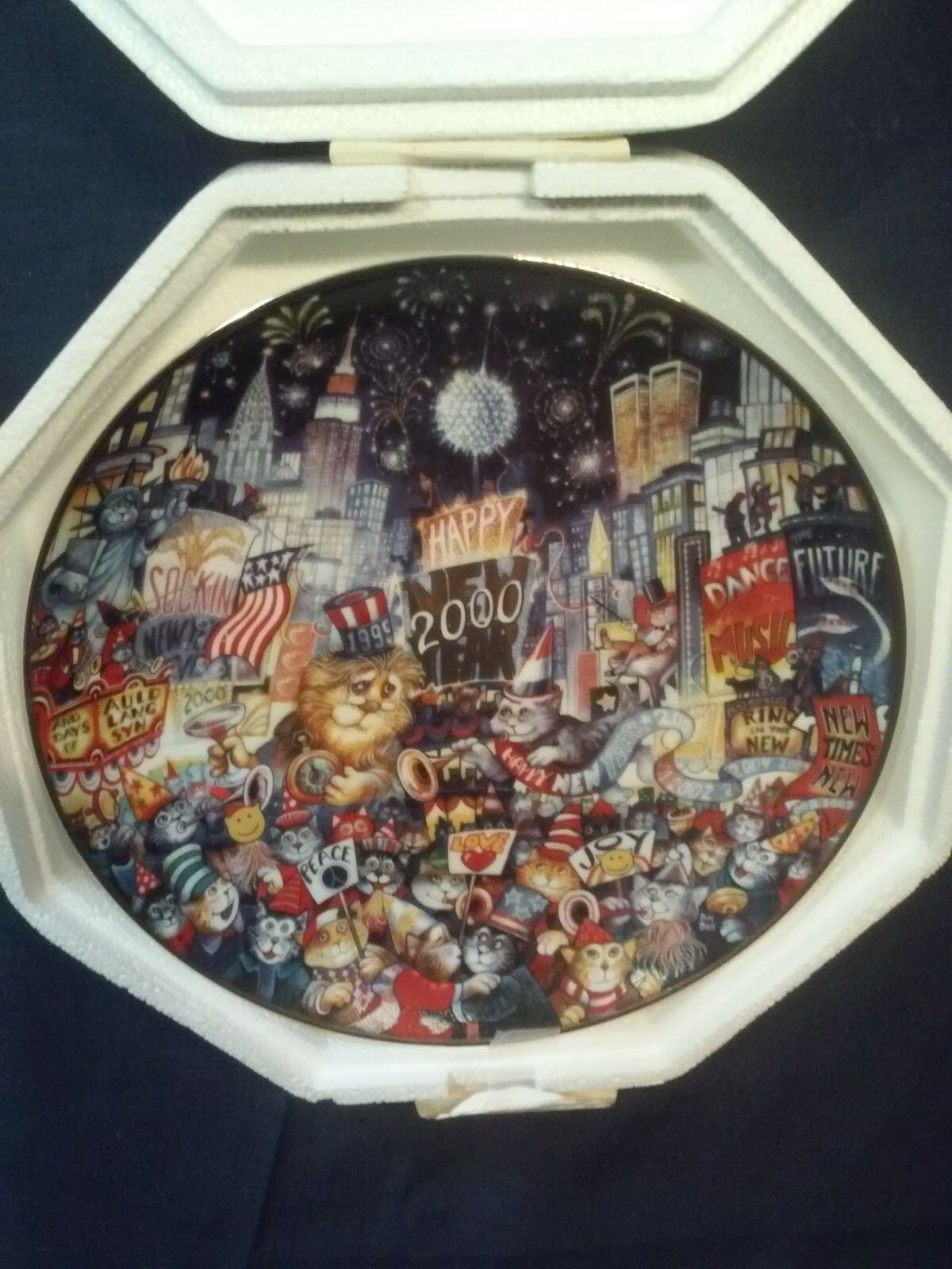 Franklin-Mint RING IN THE NEW MILLENNIUM Cat-Plate | eBay