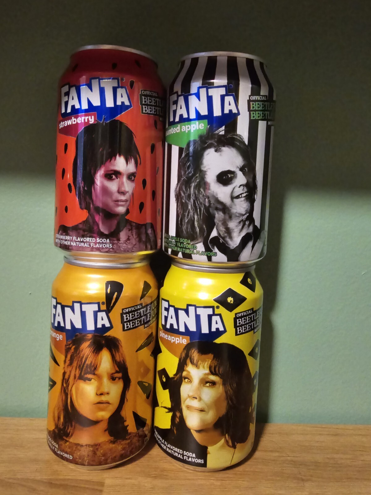 Fanta Beetlejuice Hunted Apple/Orange/Strawberry/ Pineapple Set Limited ...