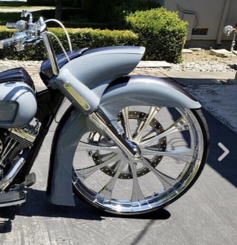 Harley Davidson Road King Stretched Raked Nacelle & Cap Flhp Roadking ...