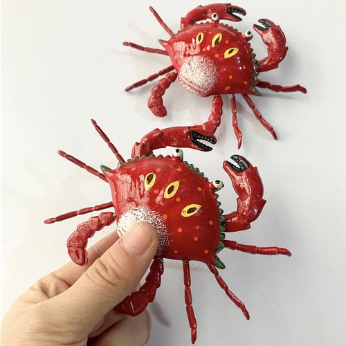 Sea Creature Refrigerator Magnet Crab Decor Realistic Movable Joint for ...