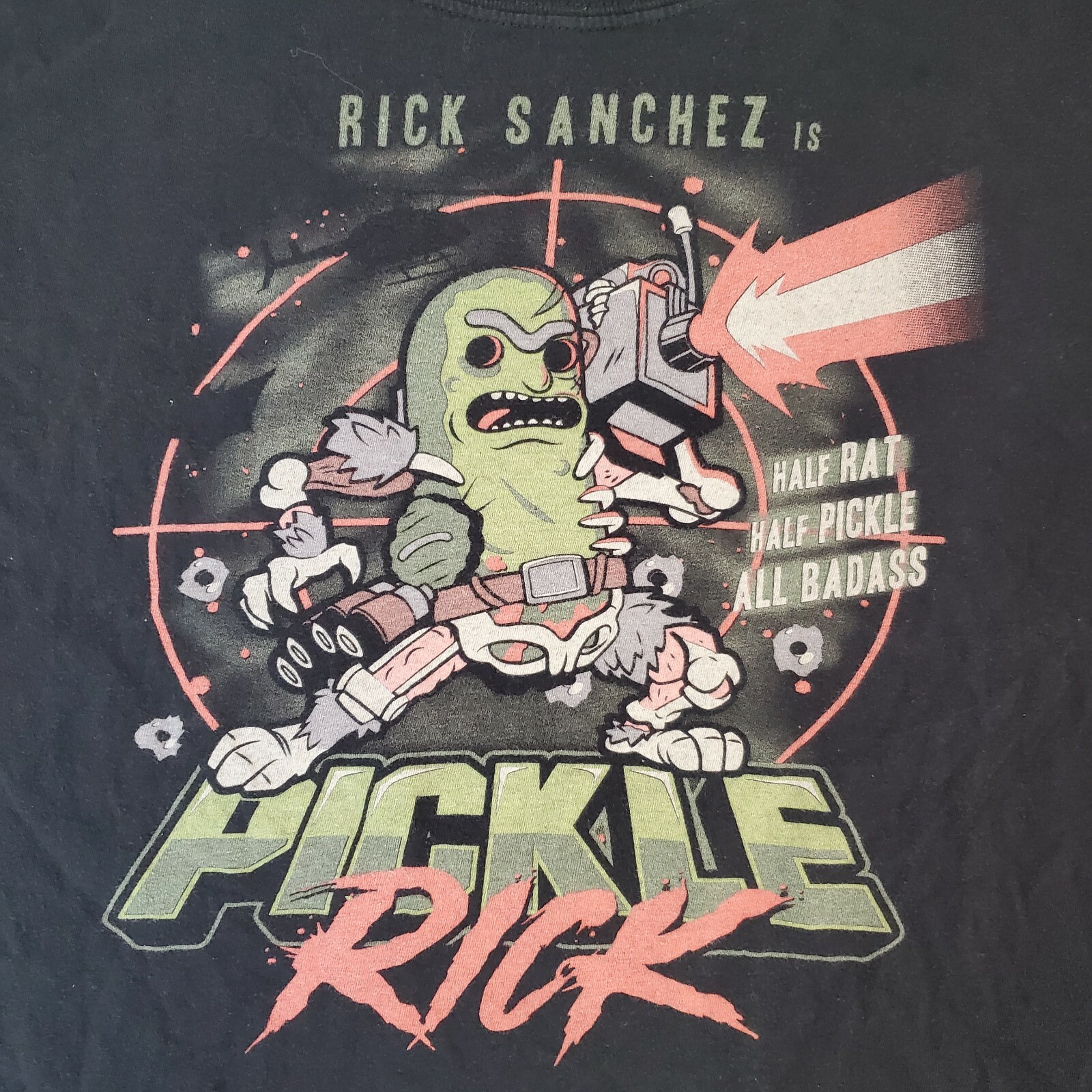 Funko Pop! Rick Sanchez Pickle Rick Black Tee T-shirt… - Gem