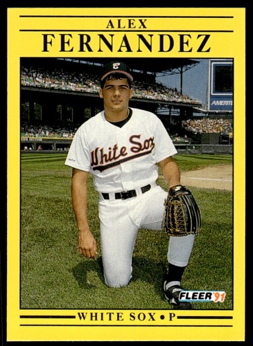 1991 Fleer Baseball Card Alex Fernandez Chicago White Sox/Texas Rangers ...