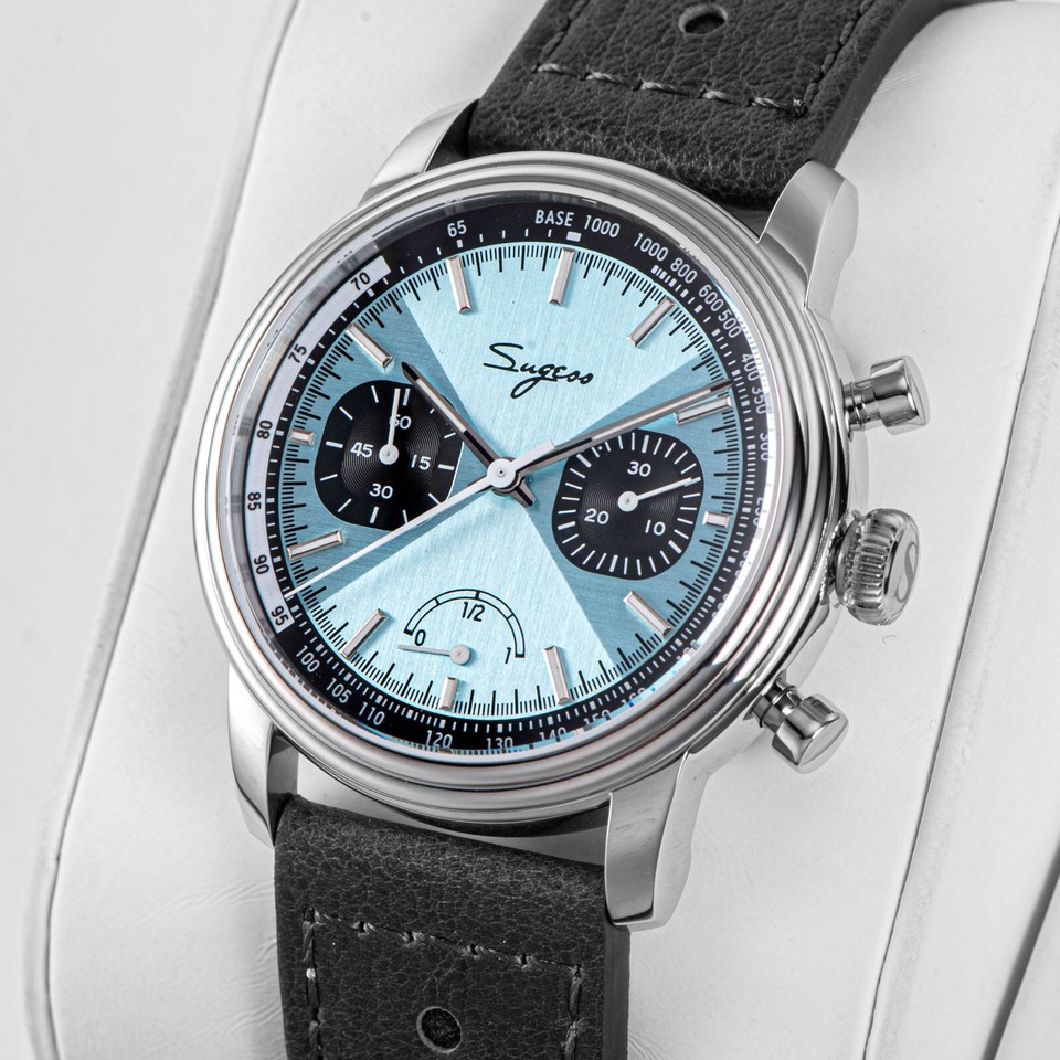 Sugess S438.03.Y ST1906 Sapphire Chrono Mechanical Aviator Watch ...