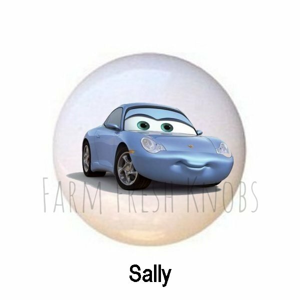 Disney Cars Decorative Ceramic Dresser Drawer Pulls Cabinet Cupboard ...