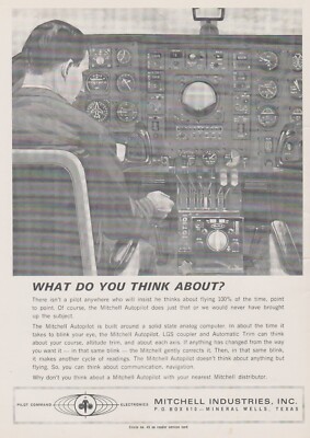 Aviation Magazine Print - Mitchell Industries Autopilot (1965) | eBay