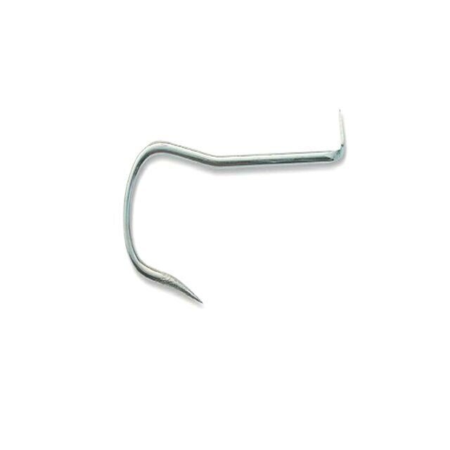 Mustad 2286-DT-2/0-10 Round Gaff Hook 2/0 Size Silver Tapered Spike ...