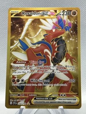 Pokemon TCG -Koraidon ex 254/198 Gold Hyper Rare Scarlet & Violet Base ...