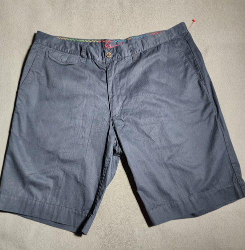 Robert Graham Shorts Mens Size 38X10 Dark Gray Khaki Cotton Flat Front ...