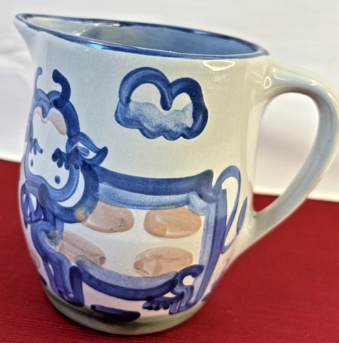 Vintage M.A. Hadley Pottery "The End" Cow Design 6.5 in. Pitcher | eBay