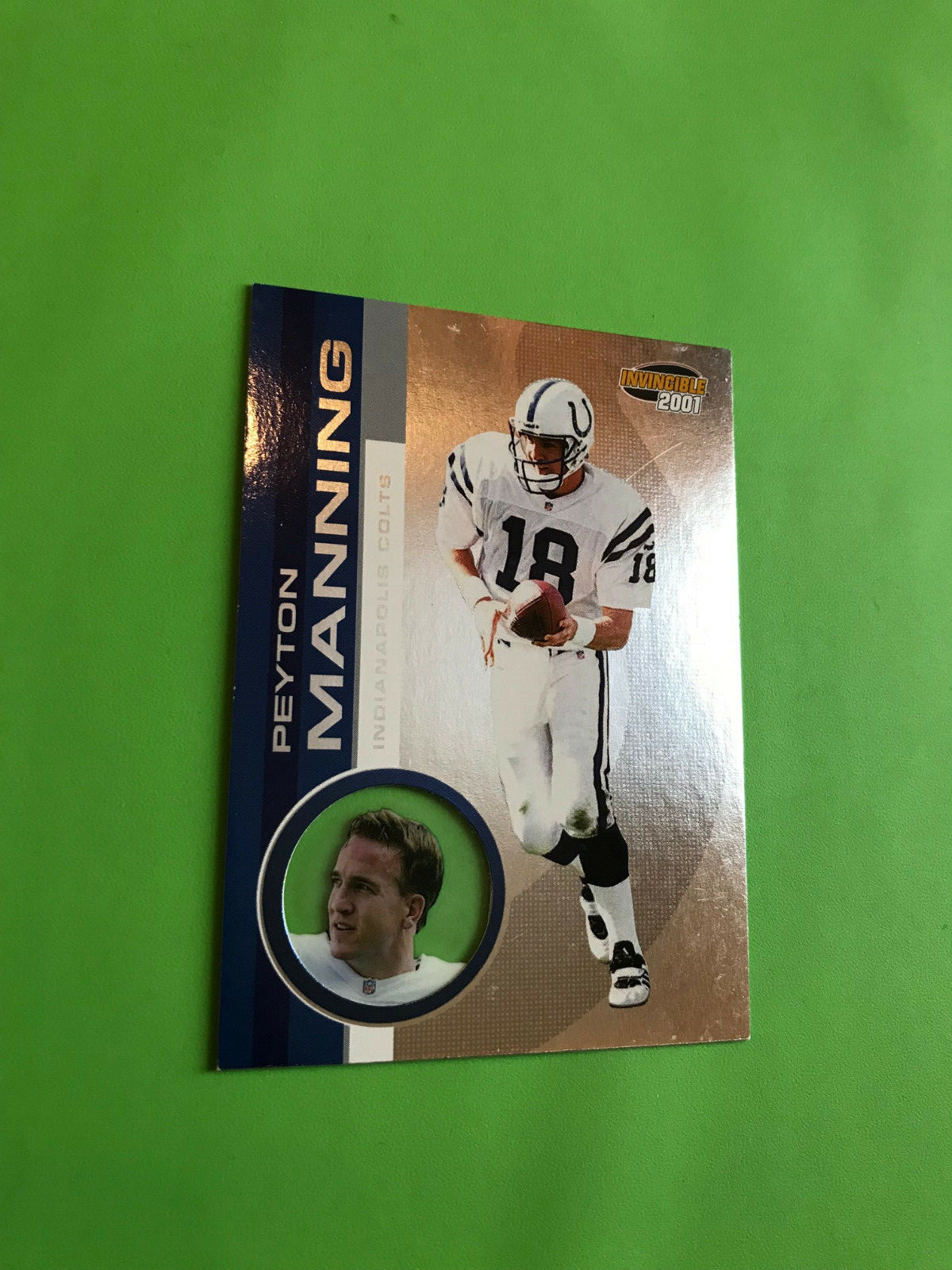 2001 Pacific Invincible Retail #98 Peyton Manning Indianapolis Colts ...