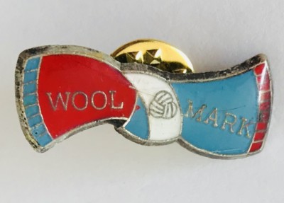 Wool Mark Bow Tie Retro Brand Advertising Pin Badge Vintage (J5) | eBay