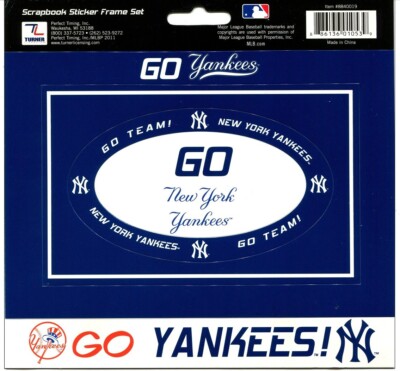 New York Yankees, MLB Baseball, Cardstock frame scrapbook stickers, 5 ...