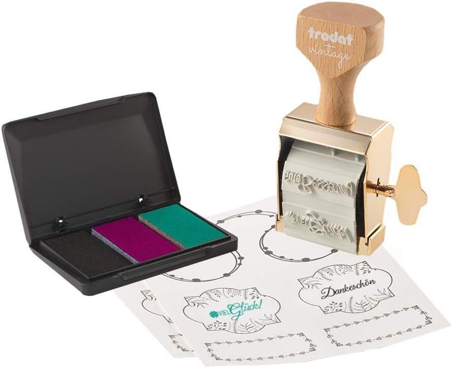 Trodat Vintage Hand Stamp Pad - Colour Combination of Stamp ...