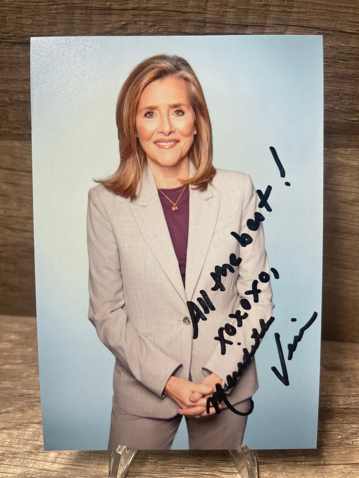 Meredith Vieira The View Hand Signed 4x6 Photo TC46-914 | eBay