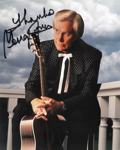 George Jones signed 8x10 Photo Thanks– Beckett Review (Country Music ...