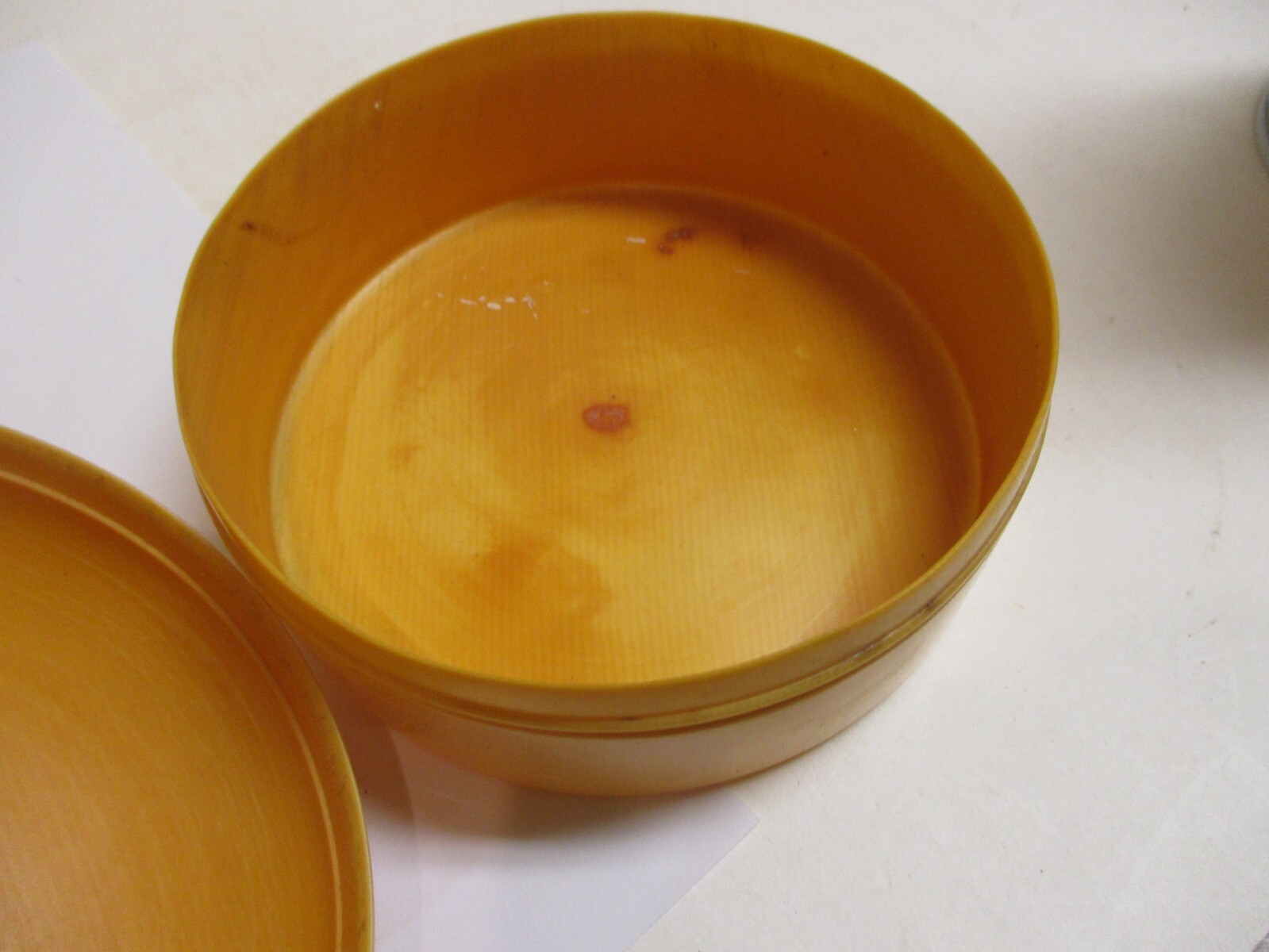 Vintage French Ivory ? celluloid vanity dresser powder box | eBay