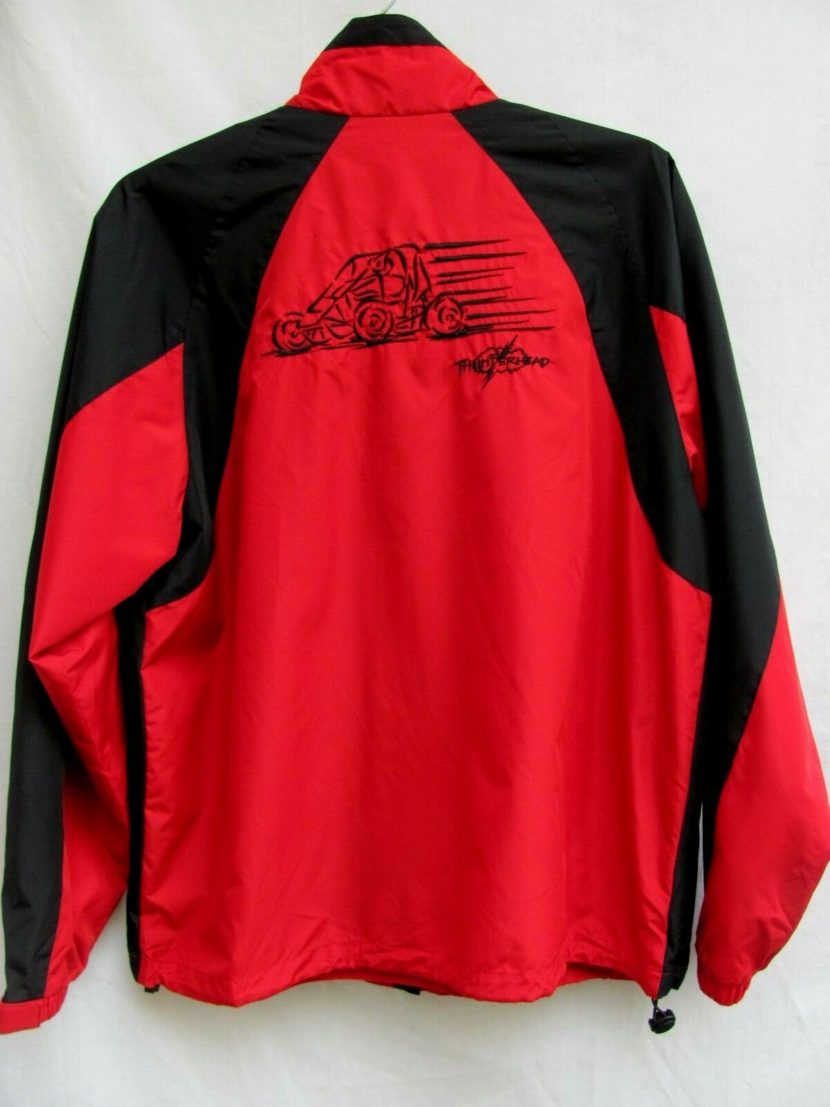 NORTH END..RACING STYLE..RED & BLACK..WINDBREAKER..JACKET.MEN .sz LARGE ...