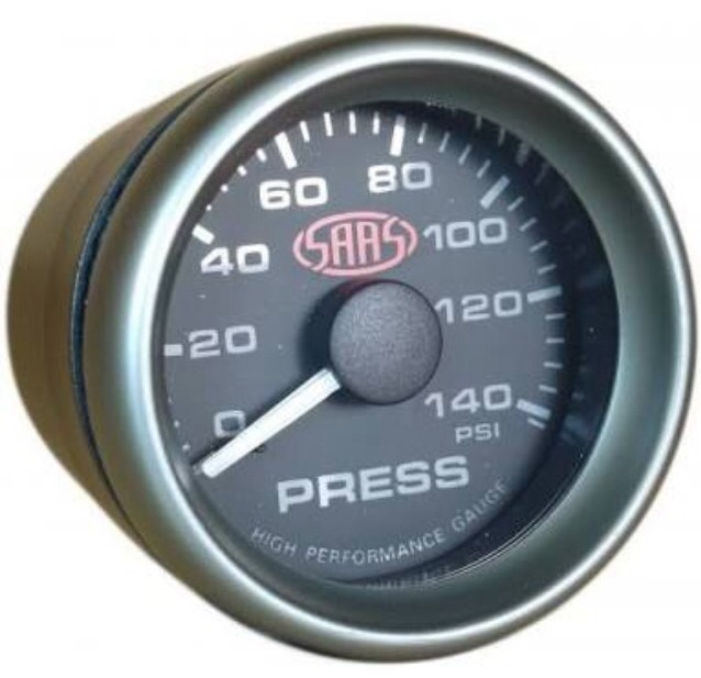 SAAS OIL PRESSURE GAUGE 52MM 2" INCH 4 COLOUR DISPLAY INC SENDER ...