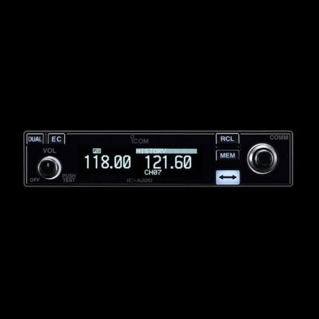 Ic-a220 Icom VHF Airband Transceiver Aircraft Panel Mount for sale ...