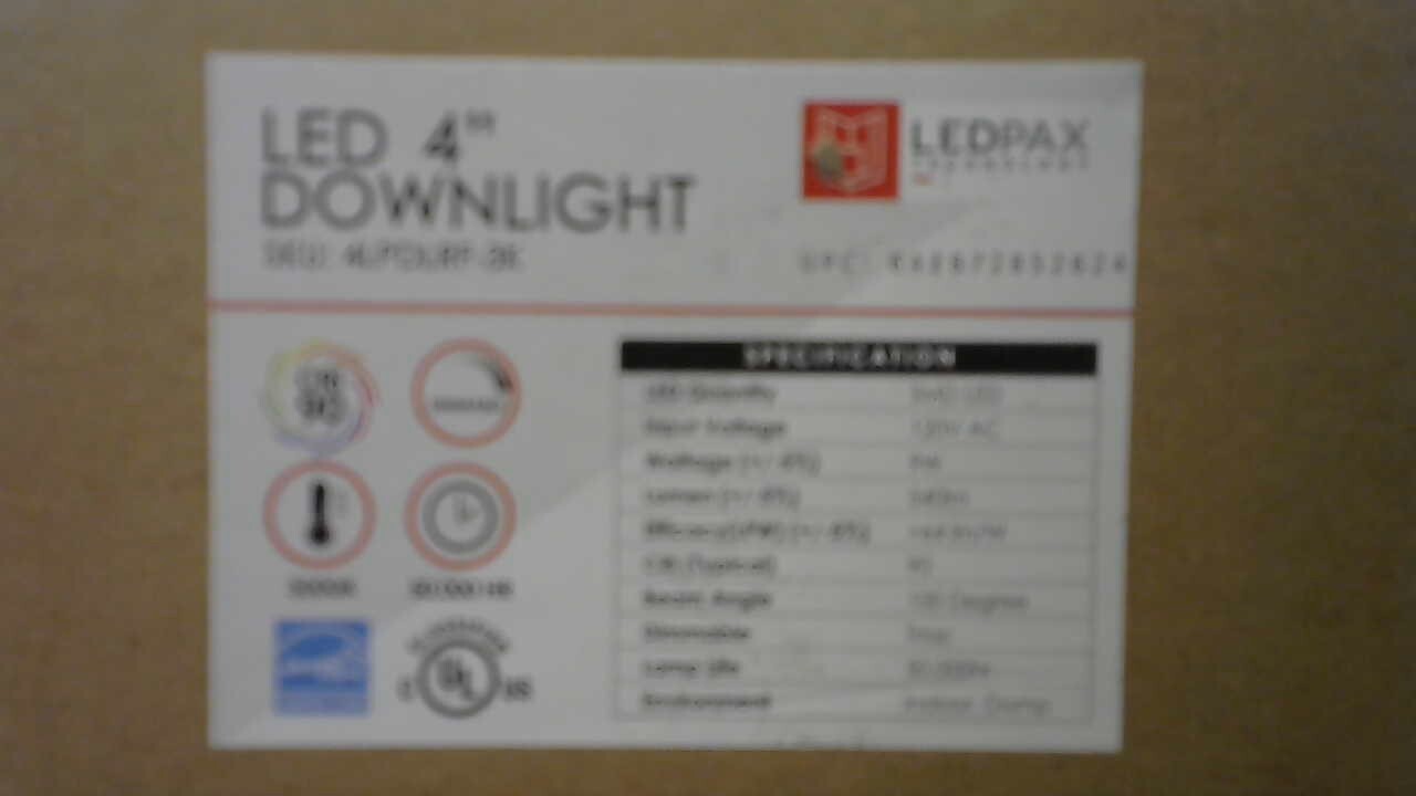 LEDPAX Technology 4lpdlrf-3K-4 Retrofit Downlight Interior Light ...