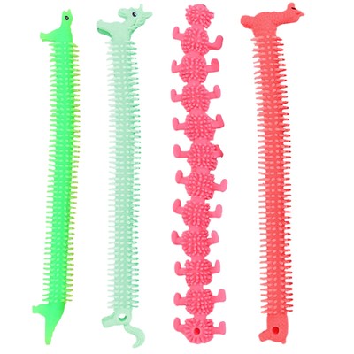 Caterpillar Fidget Toy Stretchy String Fidget Needle Toys Stress Relief ...