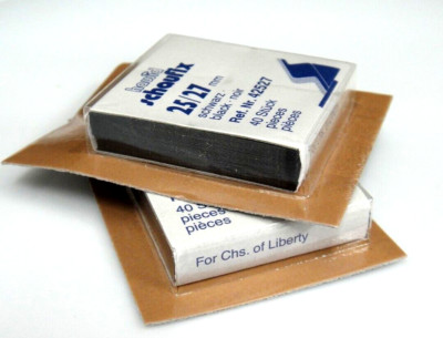 Hawid Schaufix Dark Stamp Mounts 25/27 2 Packs of 40 Famous Americans ...